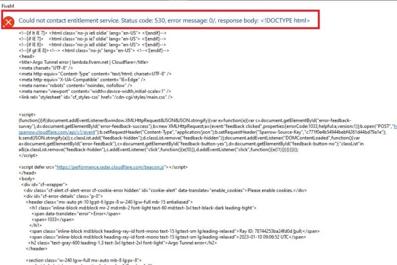 Fivem ошибка подключения - TopOshibok.ru - решение и исправление самых разных ошибок
